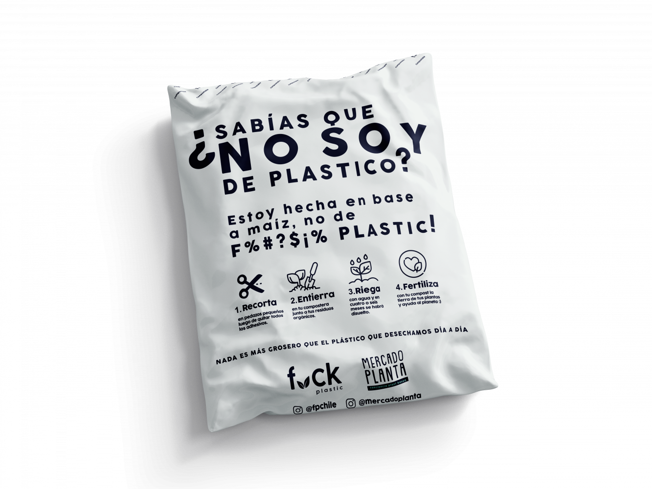 Set Bolsa Envios Compostable – Gris Glaciar – 45x60cms (100 unidades ...